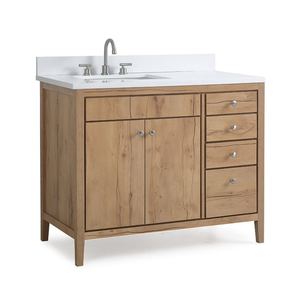 36 inch Modern Style Beatrice Bathroom Sink Vanity in Wood Finish ...