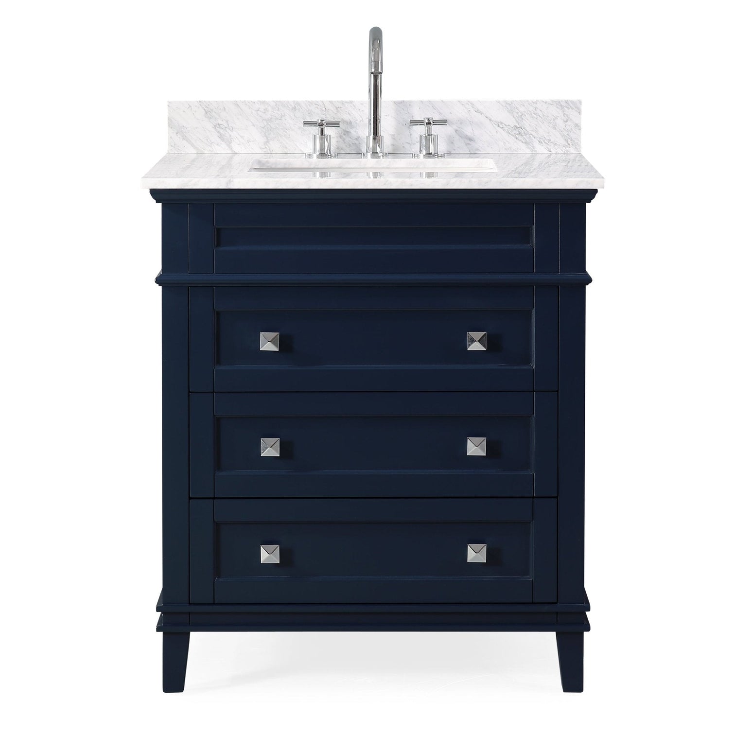 30 inch Tennant Brand Felix Modern Style Navy Blue Bathroom Vanity